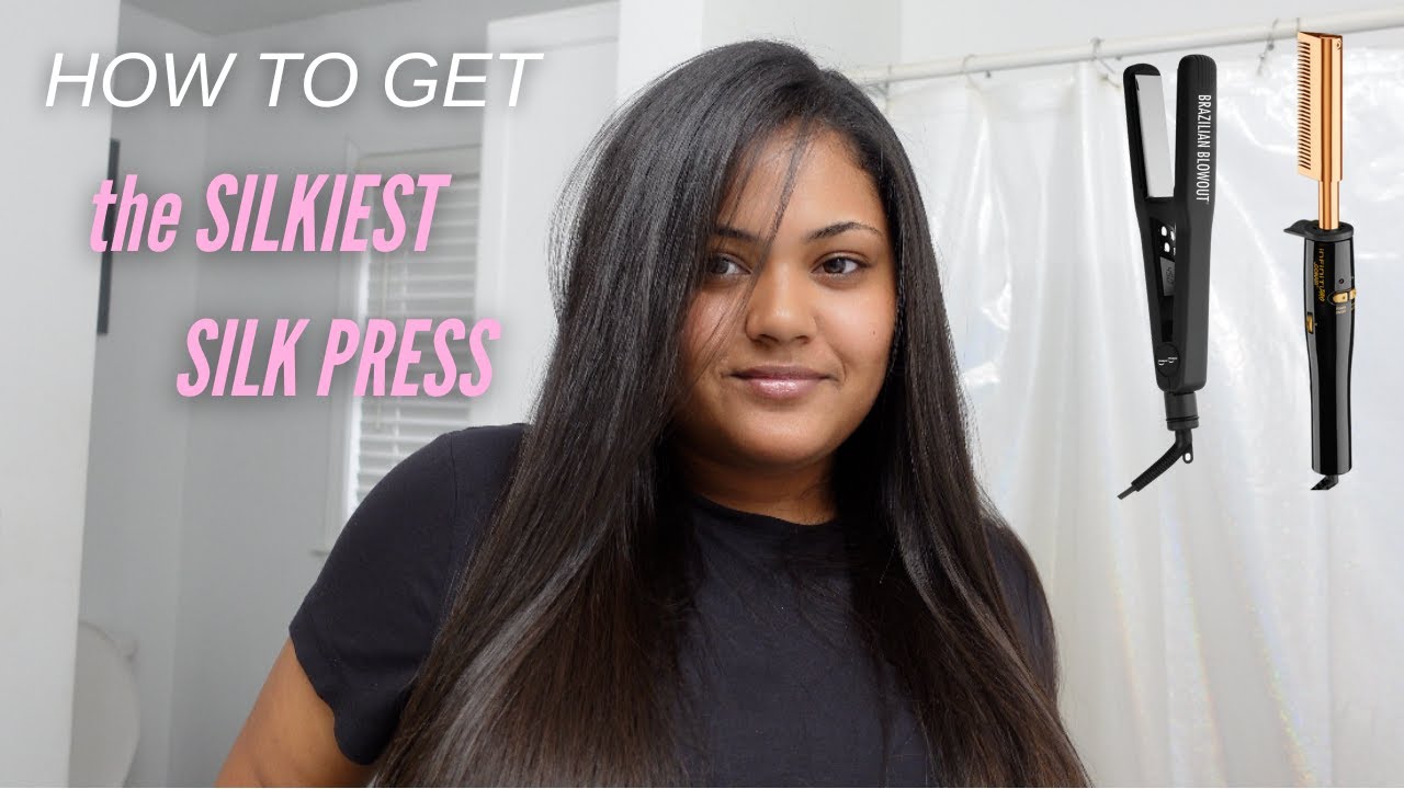 how to get the SILKIEST silk press - YouTube