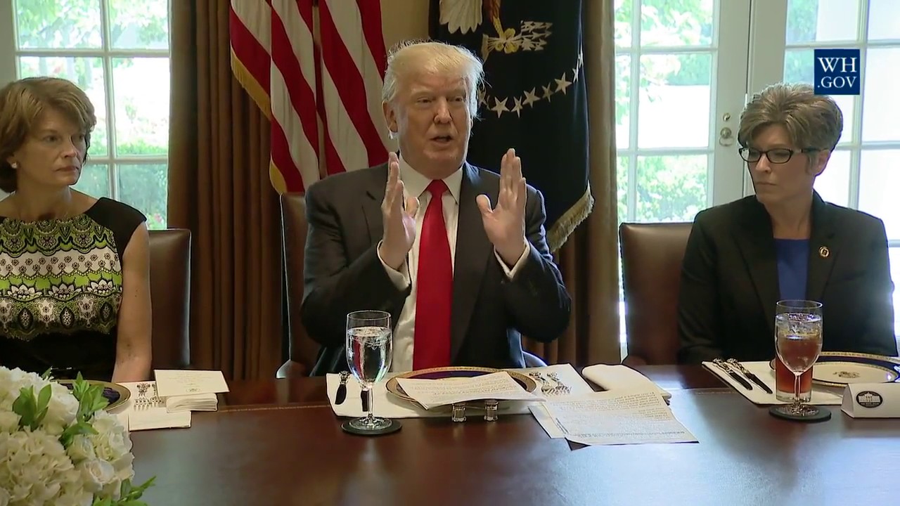 President Trump has Lunch with Members of Congress - 6/13/17 - YouTube
