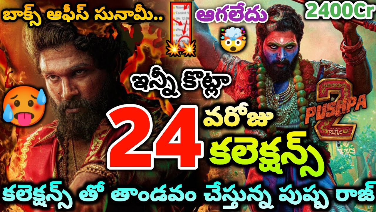 Pushpa 2 Twenty Four Day Collection | Allu Arjun Pushpa 2 24 Day ...