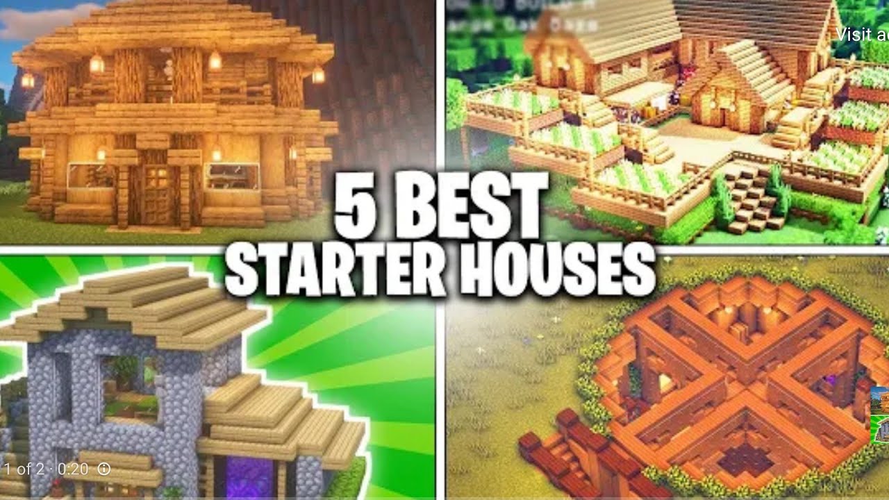 5 BEST Minecraft Starter Houses for Survival! (Easy Starter Houses ...