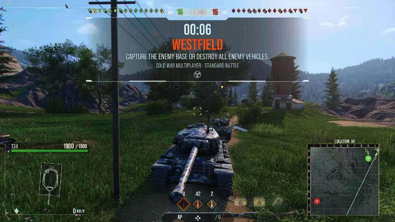 WoT Console:T34 on Westfield - YouTube