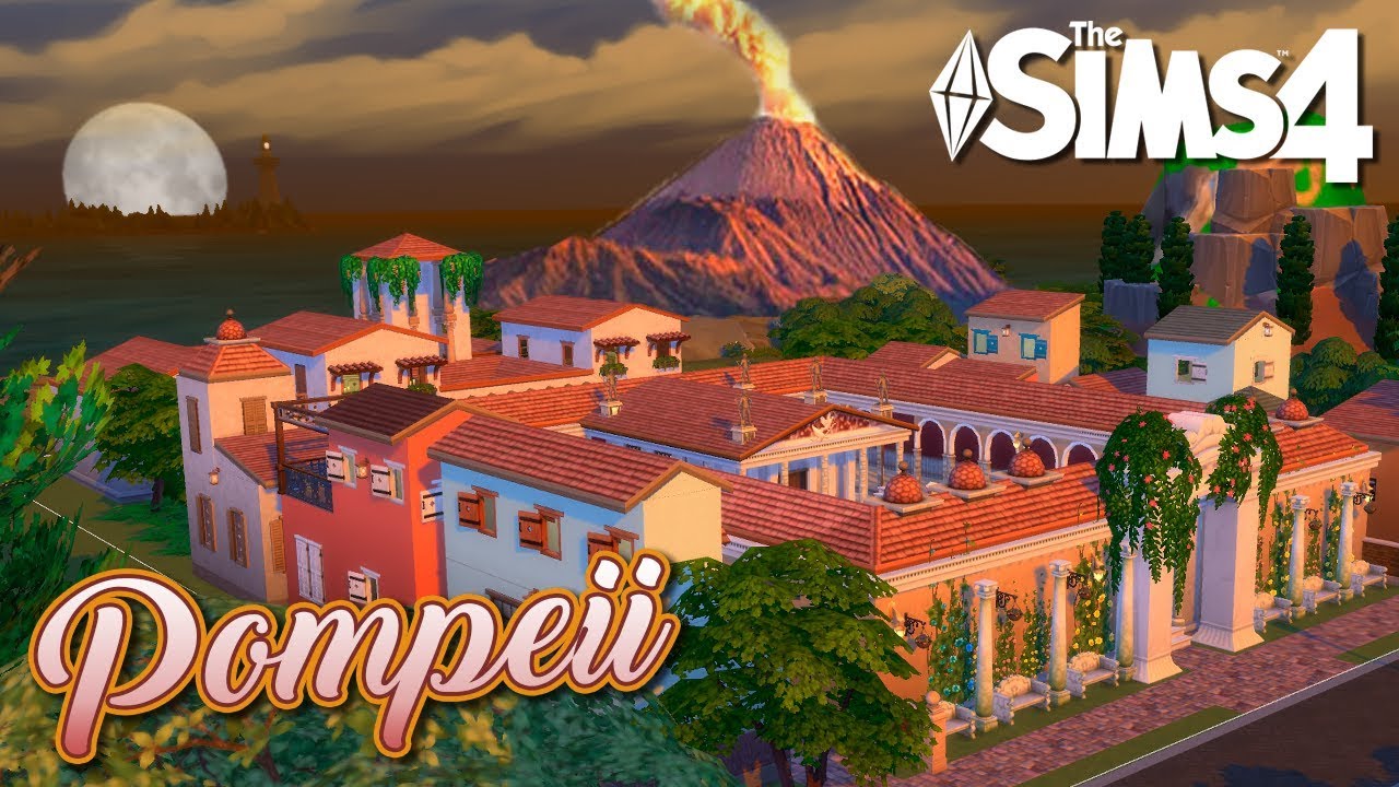 ANTIGUA ROMA: POMPEYA (Y EL VOLCÁN VESUBIO) | Los Sims 4 Speed Build ...