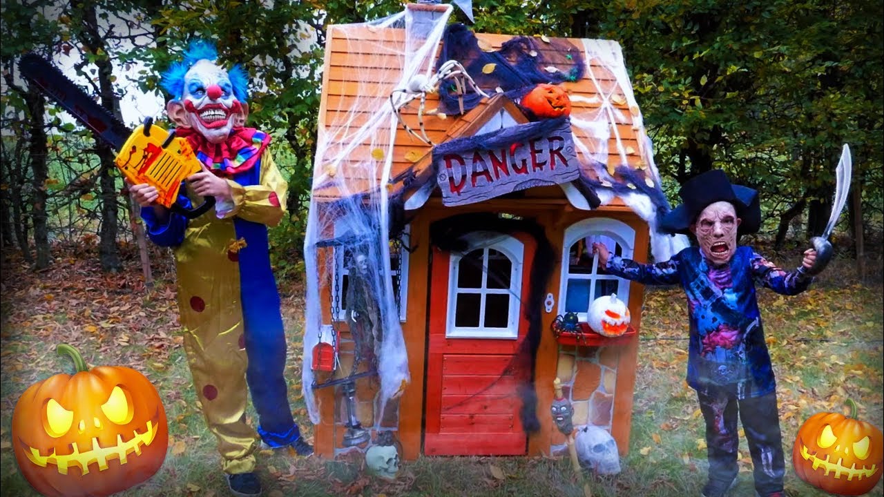 EFFRAYANTS DÉGUISEMENTS D'HALLOWEEN & CABANE HANTÉE 👻🎃 - YouTube