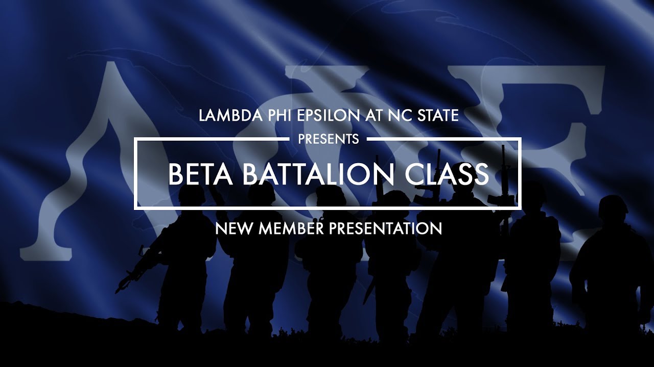 Beta Battalion Class Reveal | Lambda Phi Epsilon at NC State - YouTube