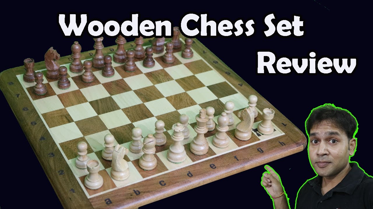 Wooden Chess Set ( 16 inches ) )Review ! Paramount Dealz Chess - YouTube