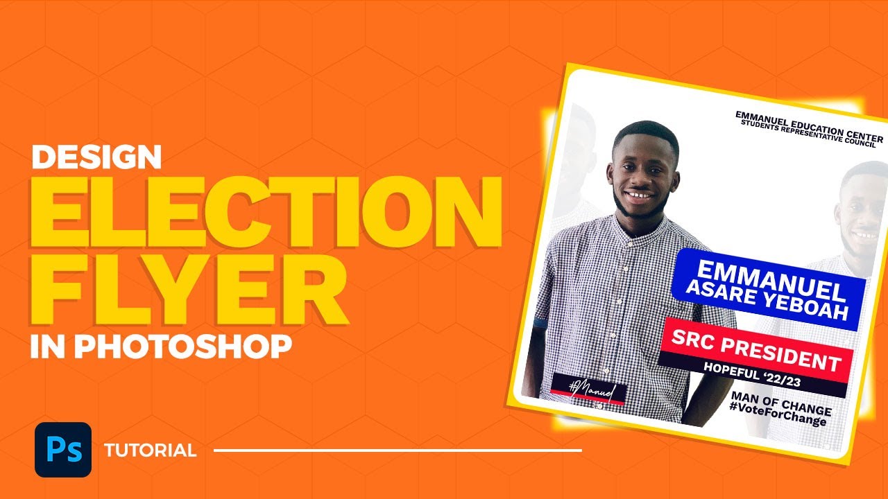 How To Design Election Flyer In Photoshop (For Beginners) @Photoshop ...