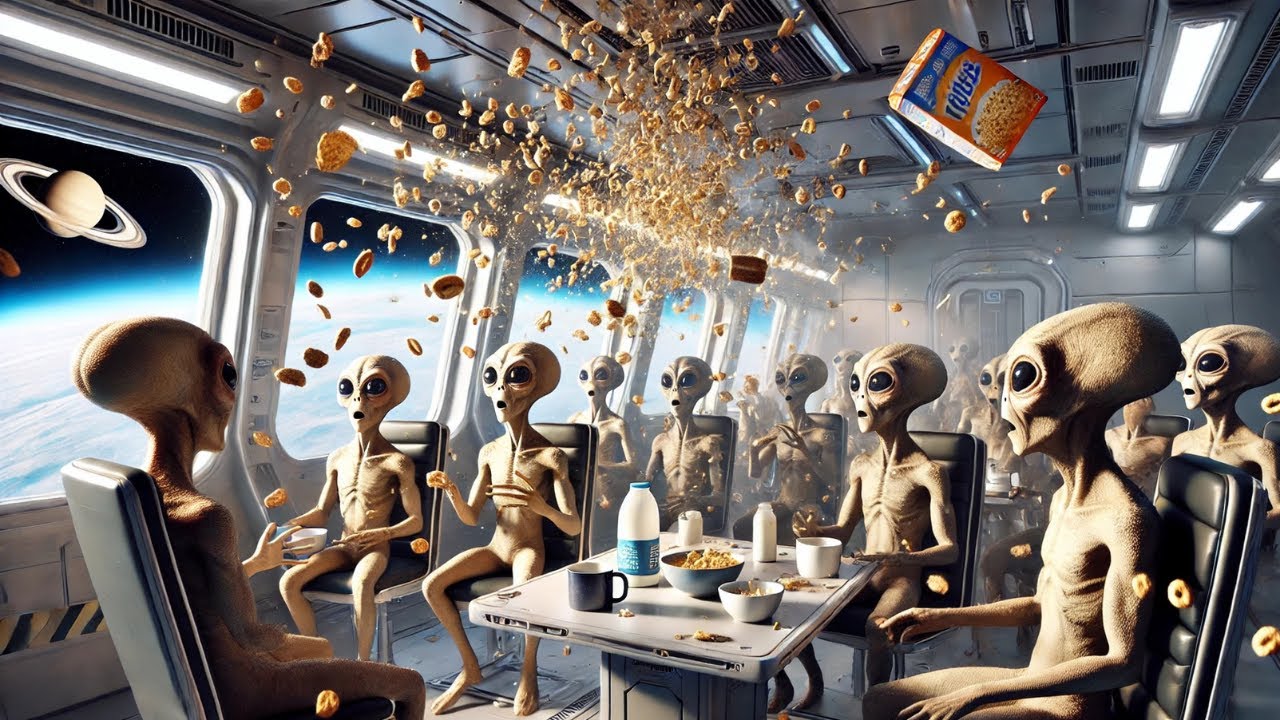 Every alien race still talks about the day humans made cereal explode ...