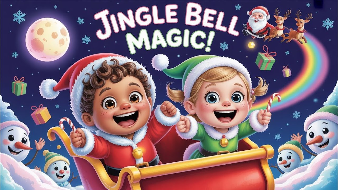 Jingle Bell Jingle Bell | Christmas Song for Kids | Toddler Rhymes ...