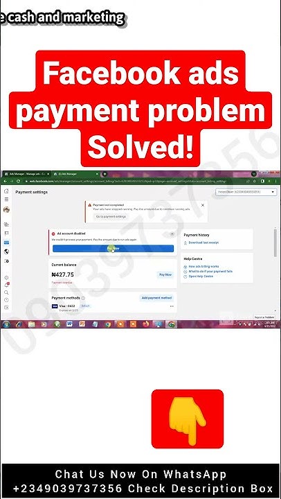 Facebook ads payment Declined problem Solve , pay for fb ads in Nigeria - YouTube