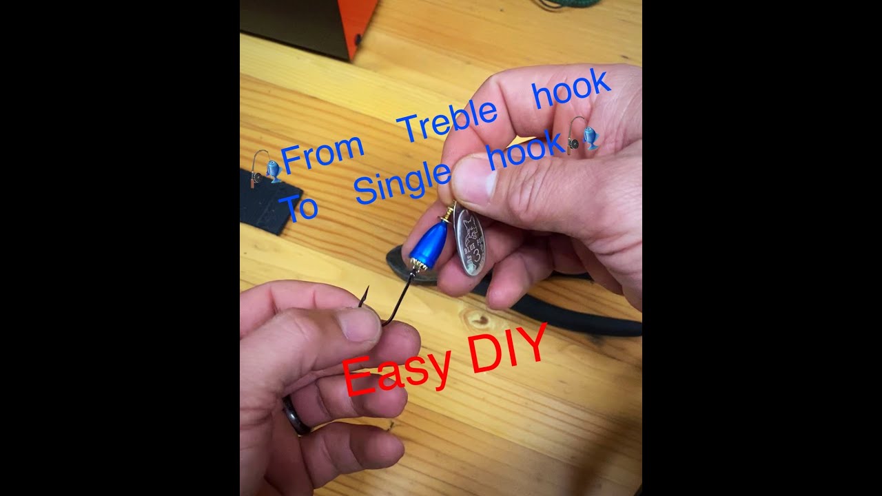 Very Easy: Treble Hook to Single hook - YouTube