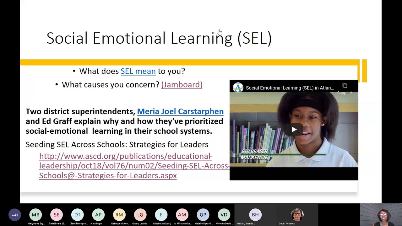 2020 Fall Special Education Leadership Meeting - Social Emotional ...