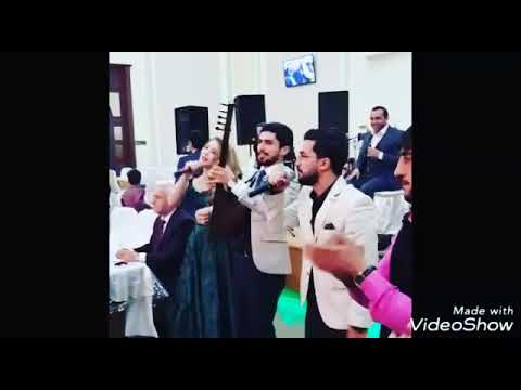 Semkir elinde mohtesem toy ziyafetinde Xeyal Sariyev,Parvane Xeyyamqizi, Serkar Semkirli popuri