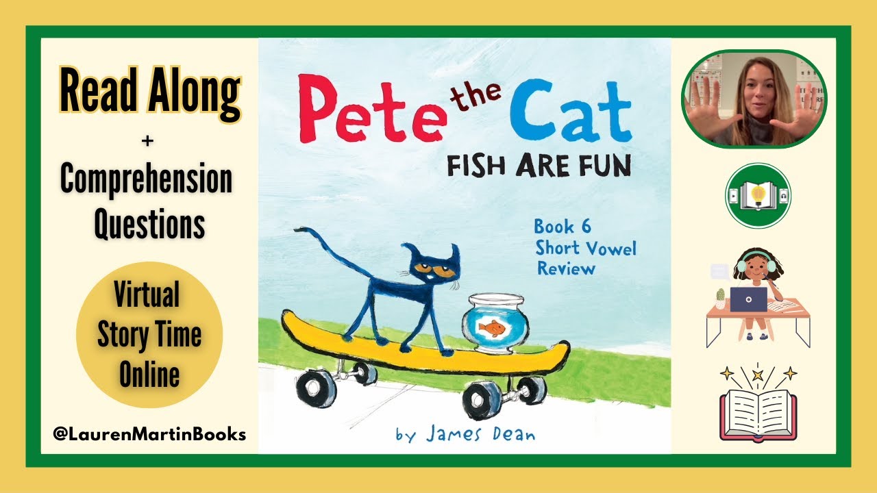 Pete the Cat Hooked On Phonics Book Read Aloud & Activities | Short ...