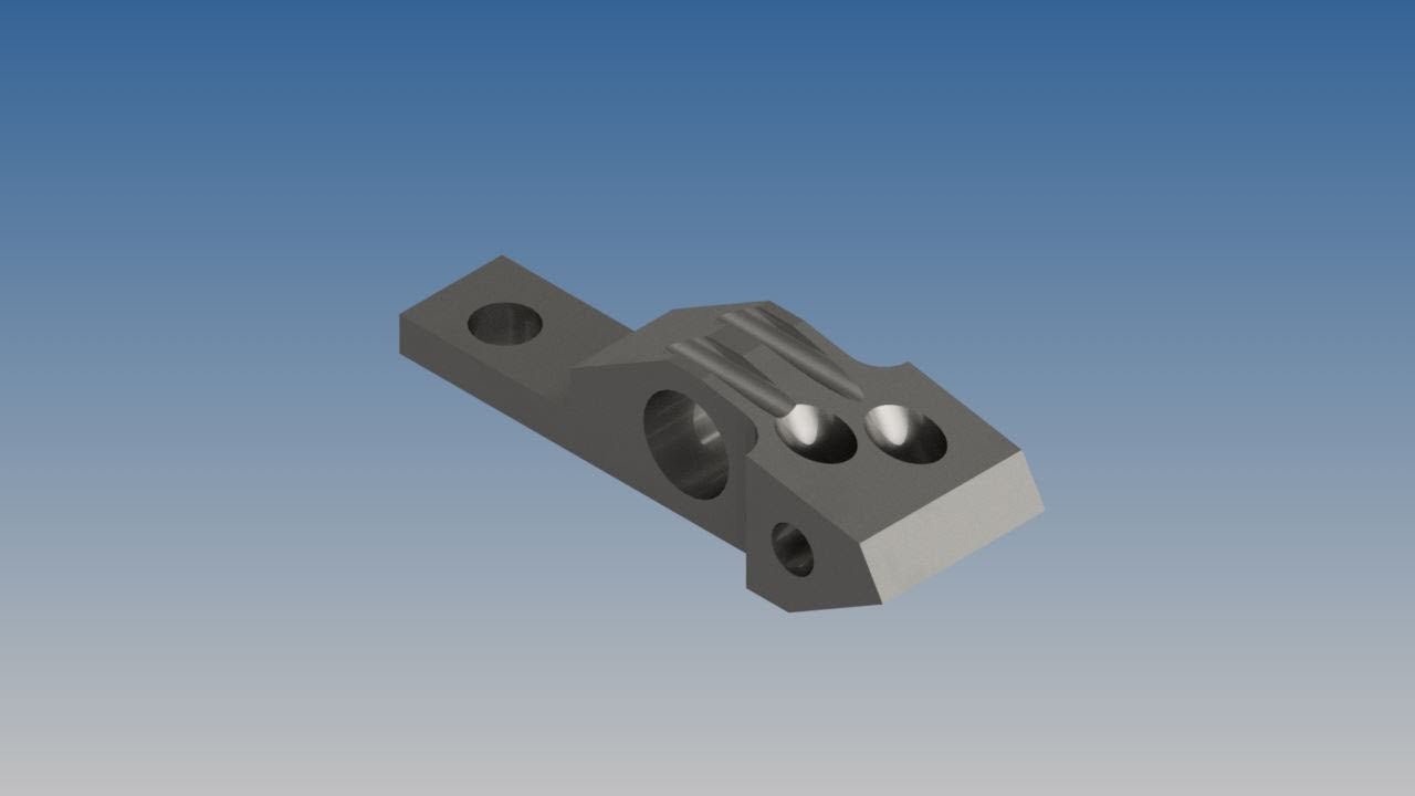 Autodesk Inventor 2019 exercise model for beginners-3D-DP992 - YouTube