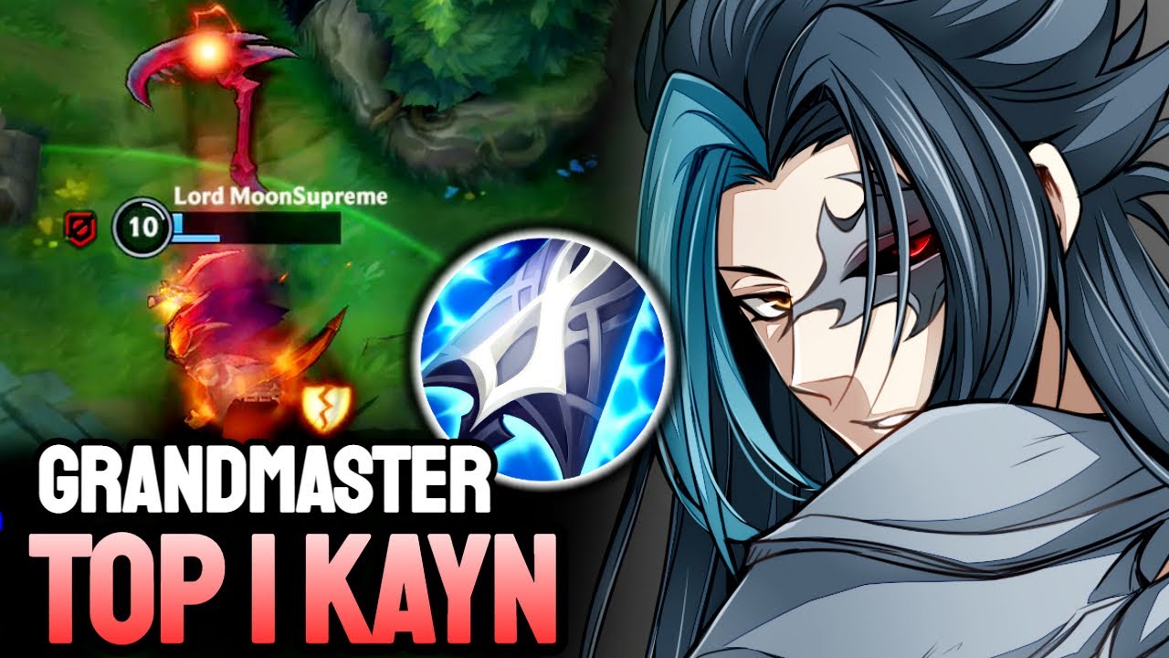 WILD RIFT KAYN - TOP 1 KAYN GAMEPLAY - GRANDMASTER RANKED - YouTube