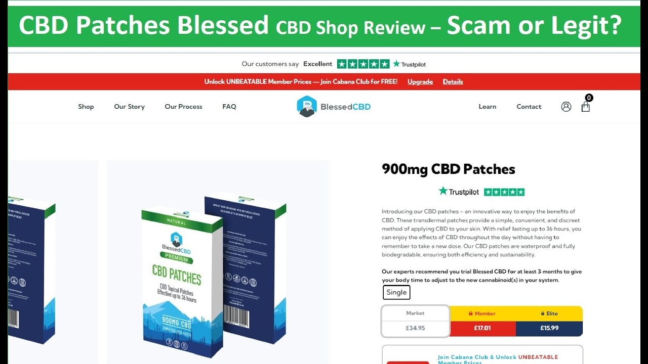 CBD Patches Blessed CBD Shop Review – Scam or Legit? - YouTube
