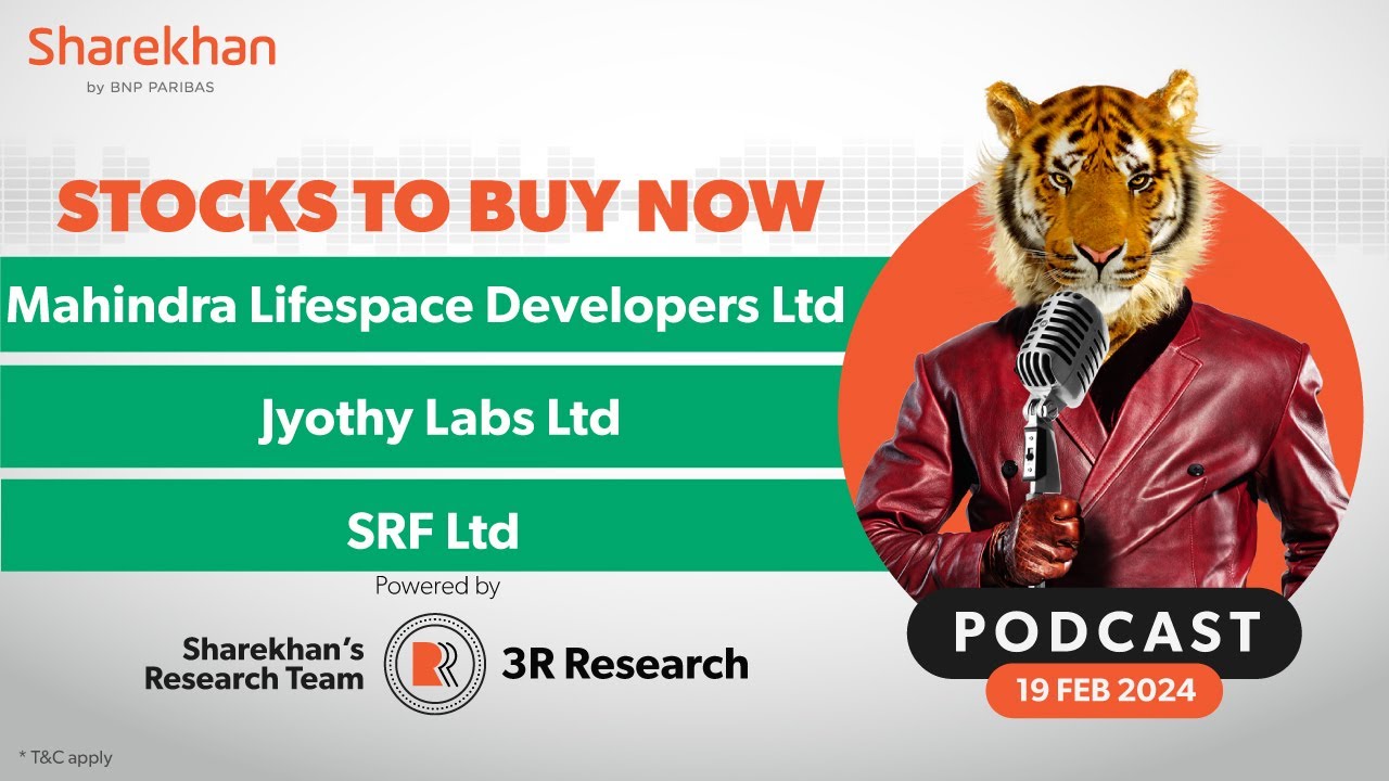 Mahindra Lifespace Developers Ltd, Jyothy Labs Ltd & SRF Ltd | Stocks ...