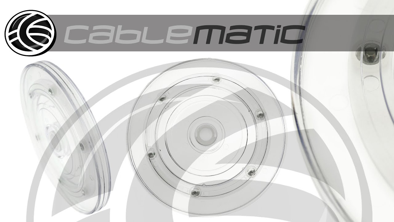 Base rotatoria manual h12mm transparente distribuido por CABLEMATIC ...