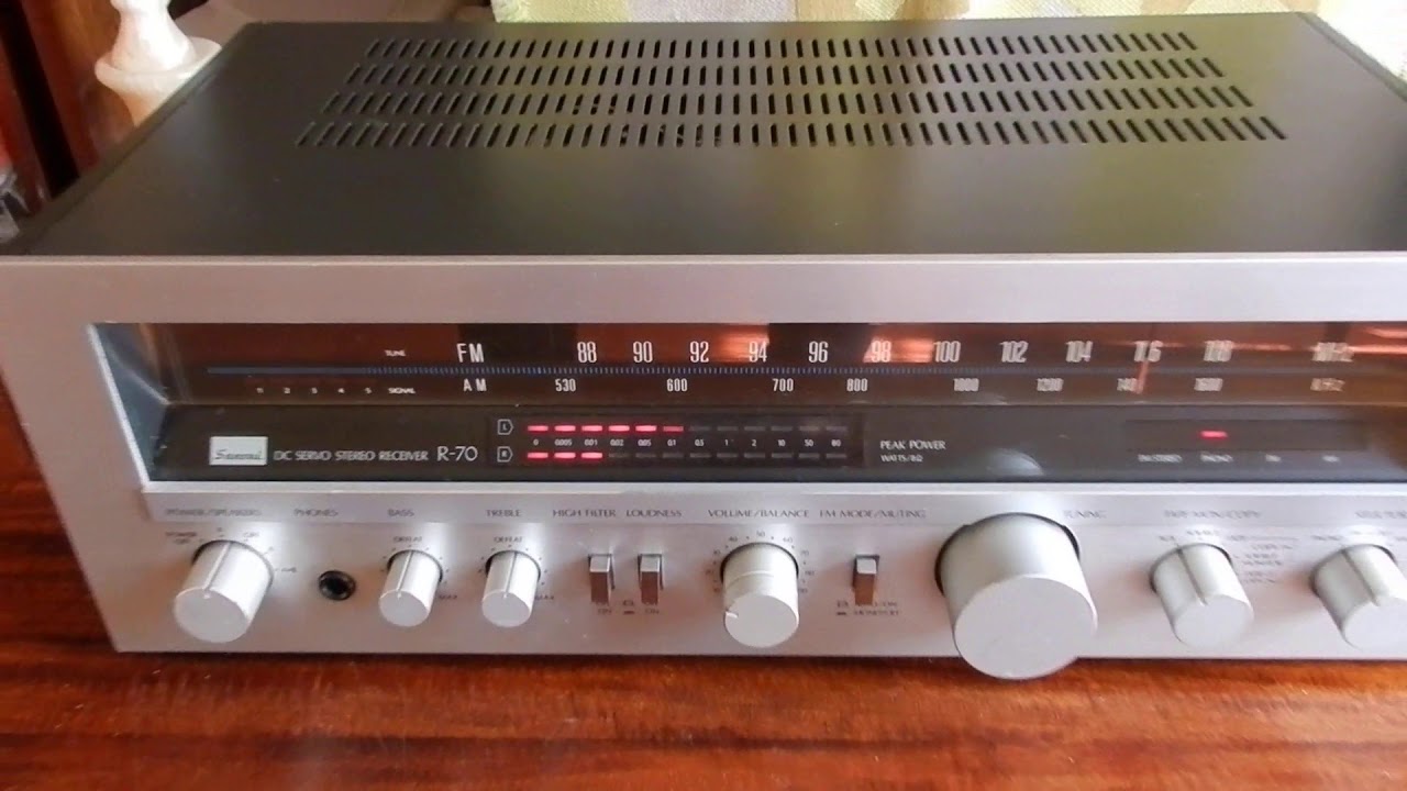 Sansui R - 70 ( Vintage Stereo Receiver ) - YouTube