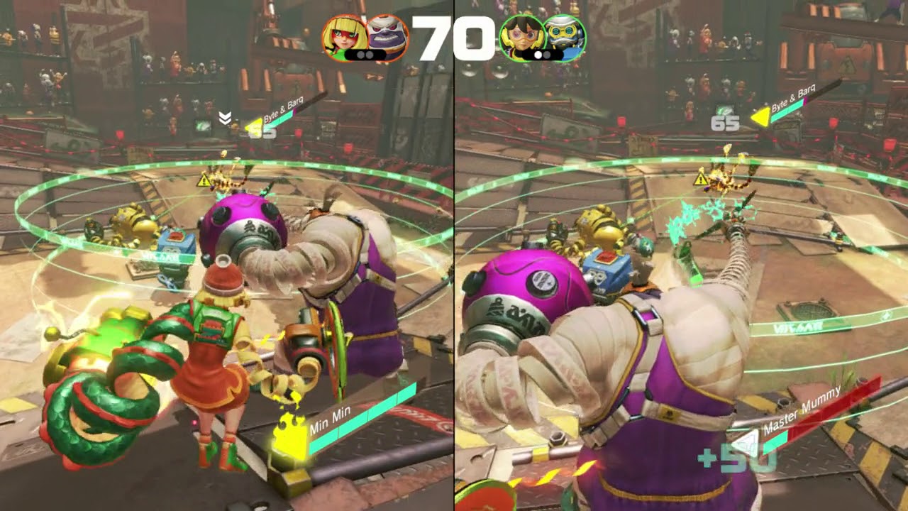 ARMS: Co-Op Grand Prix with Min Min (level 2) - YouTube