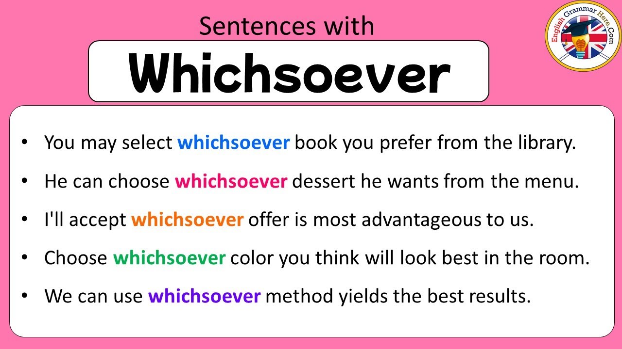 Sentences with Whichsoever, Whichsoever in a Sentence,Example Sentences ...