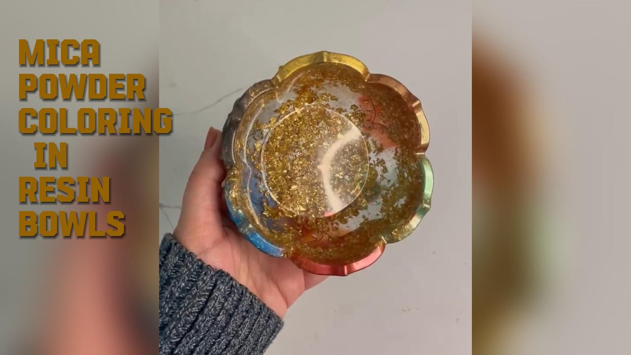 Technique for using mica powder in epoxy | how to make flower resin ...