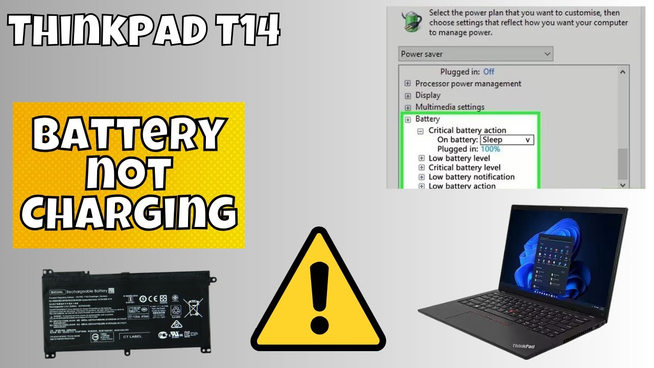How to fix Thinkpad T14 Battery Not Charging “Plugged In, Not Charging ...