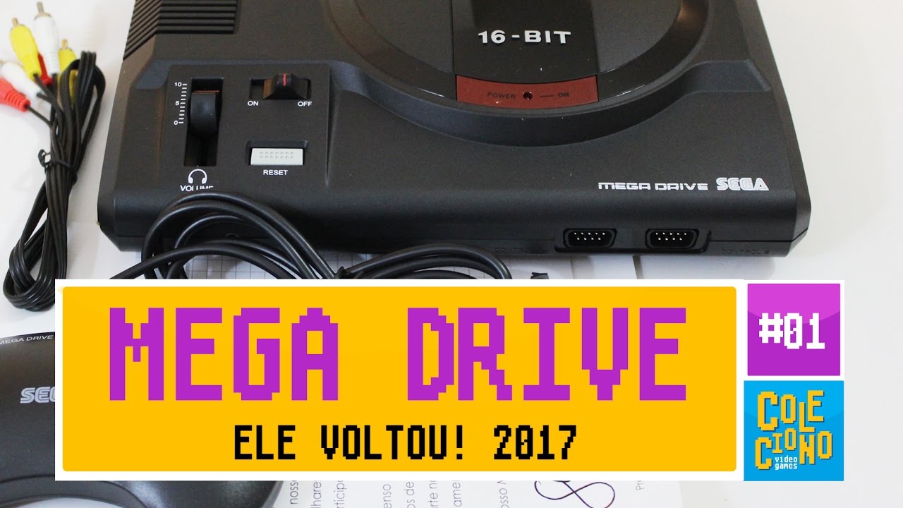 Novo Mega Drive da Tectoy 2017 - Unboxing - YouTube