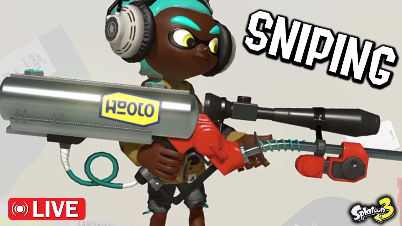 SPLATOON 3 SNIPING SUNDAYS (Custom E-Liter 4K Scope) - YouTube