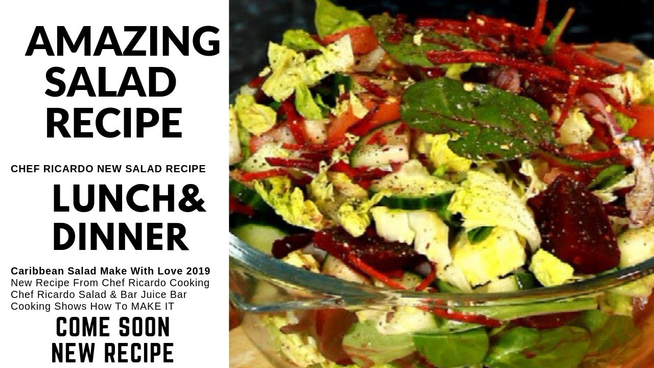 AMAZING SALAD RECIPE #CHEFSALAD | Chef Ricardo Cooking - YouTube