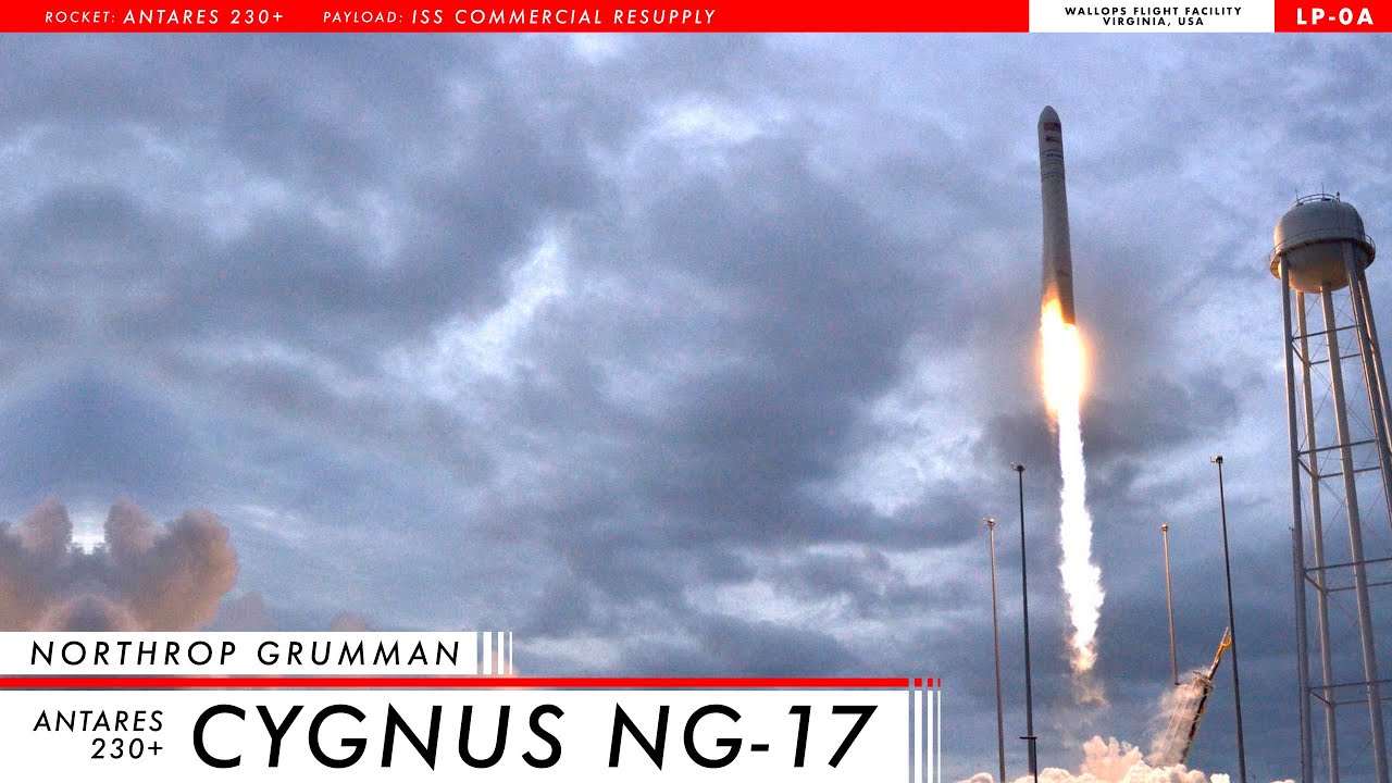LAUNCHING NOW! Antares 230+ Cygnus NG-17 ISS Resupply Launch - YouTube