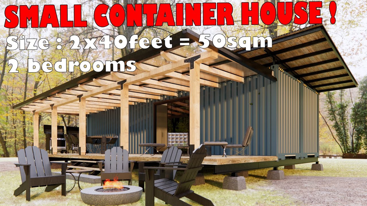 Shipping Container House - Simple life in a small house made of 2 40ft ...