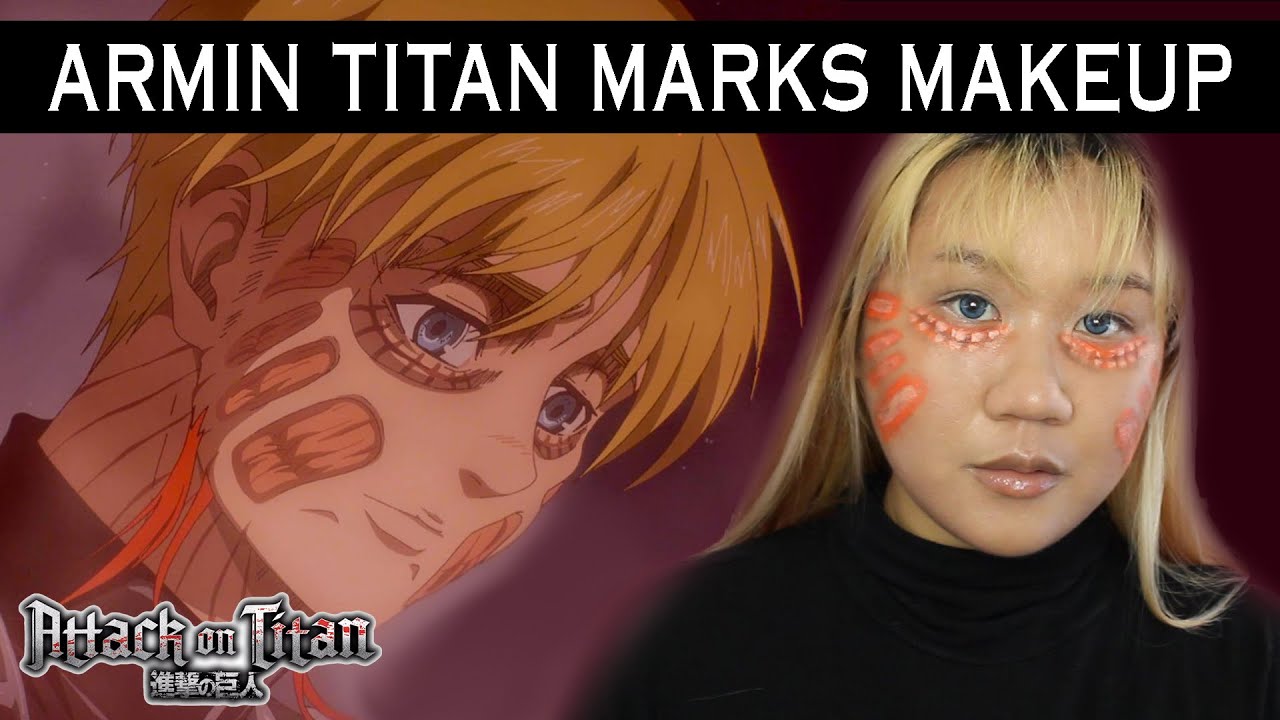 armin's titan marks makeup tutorial // attack on titan makeup tutorial ...