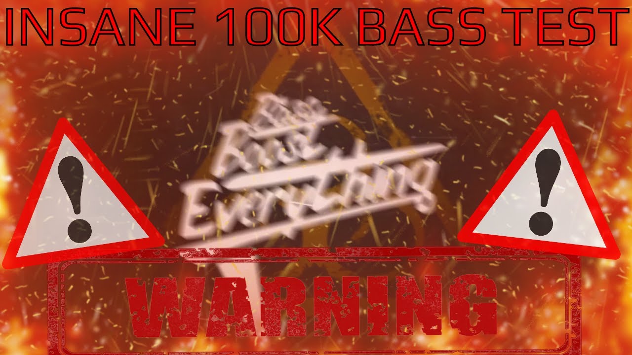 INSANE EXTREME BASS DROP TEST!!! (100K!!!) - YouTube