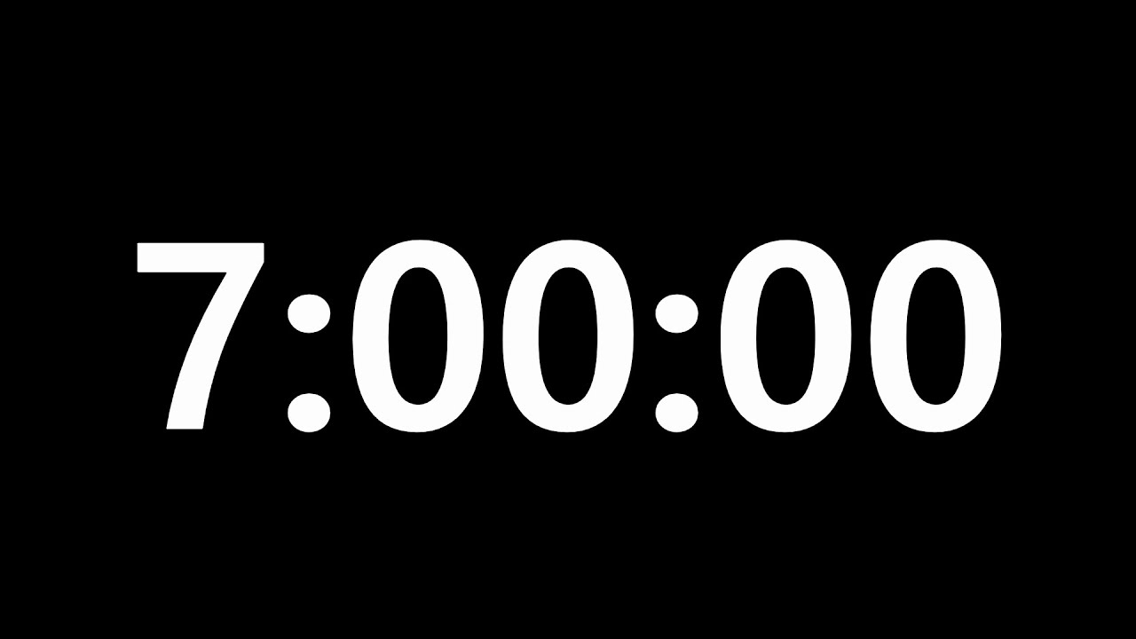 7 hour Timer & Alarm : Simple Countdown Timers for Any Occasion - YouTube