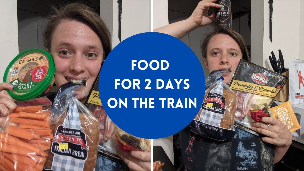 Food Ideas for a Long Train Journey (44 Hours on Amtrak in Coach) - YouTube