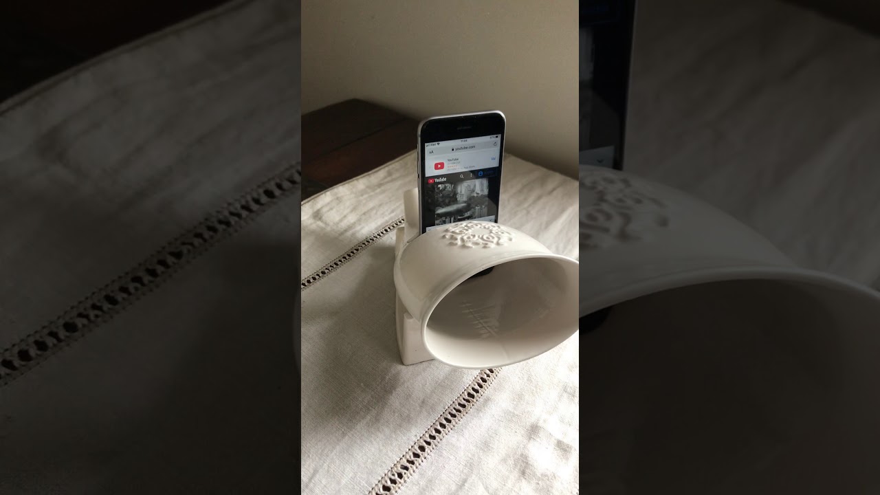 SOUND AMPLIFIER for MOBILE PHONES in WHITE CERAMICS | 3D ClayMakers ...