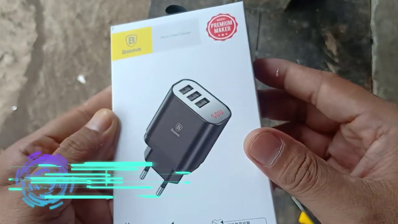 Baseus 3 Ports USB Charger - YouTube