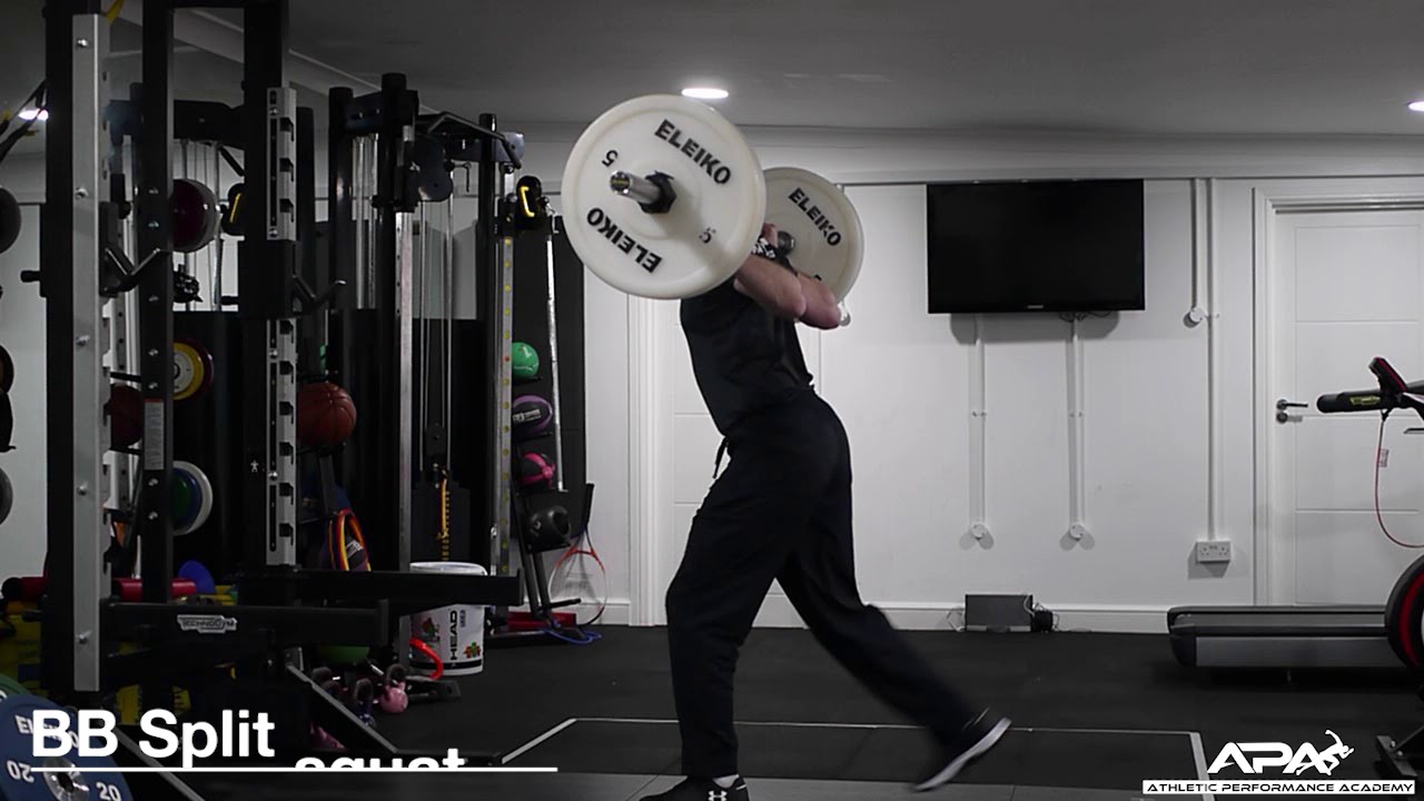 BB Split squat jump - YouTube