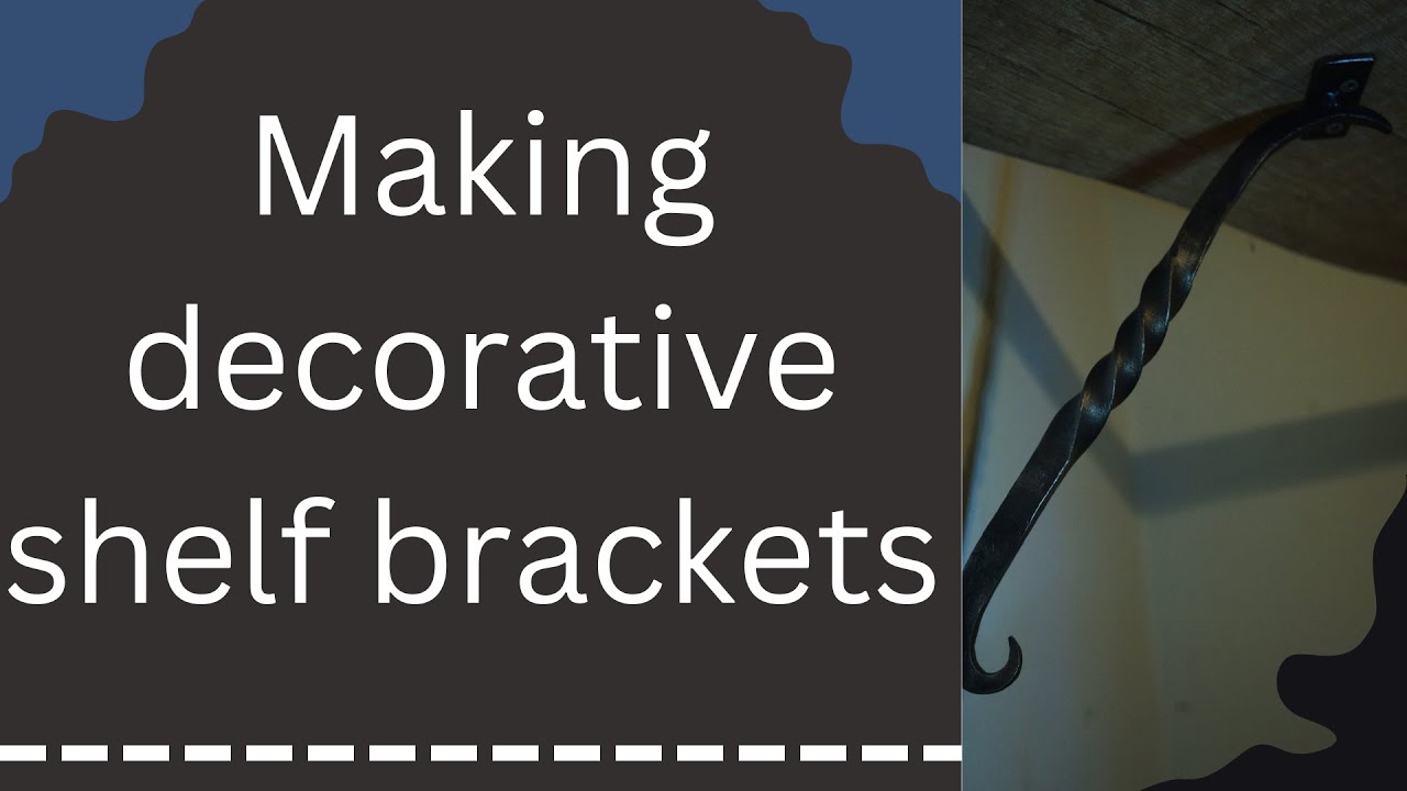 Making decorative shelf brackets - YouTube