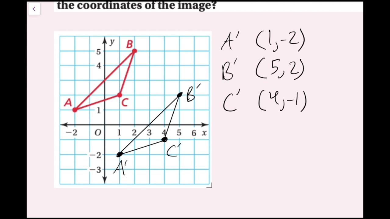 Translations (2.1 Big Ideas Math - Grade 8) - YouTube