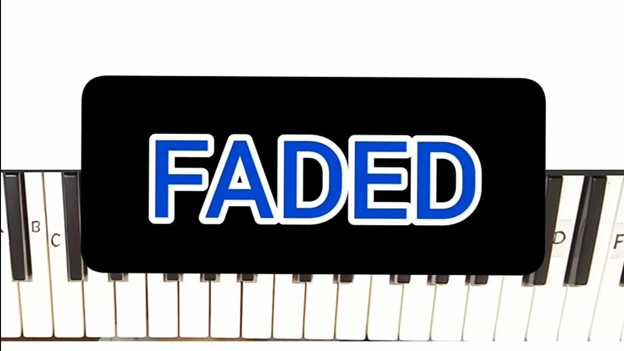 Alan Walker - Faded - Easy Piano/Keyboard tutorial (Right Hand) - YouTube