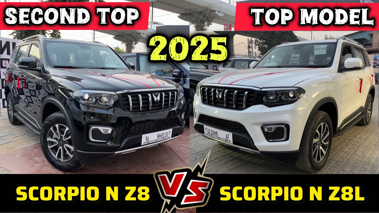 Mahindra Scorpio N Z8 vs Z8L 2025 Comparison Scorpio N Top Model vs ...
