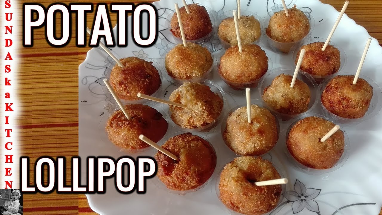 Potato Lollipop Recipe / Kids Snacks recipe / Crispy Potato Lollipop by ...