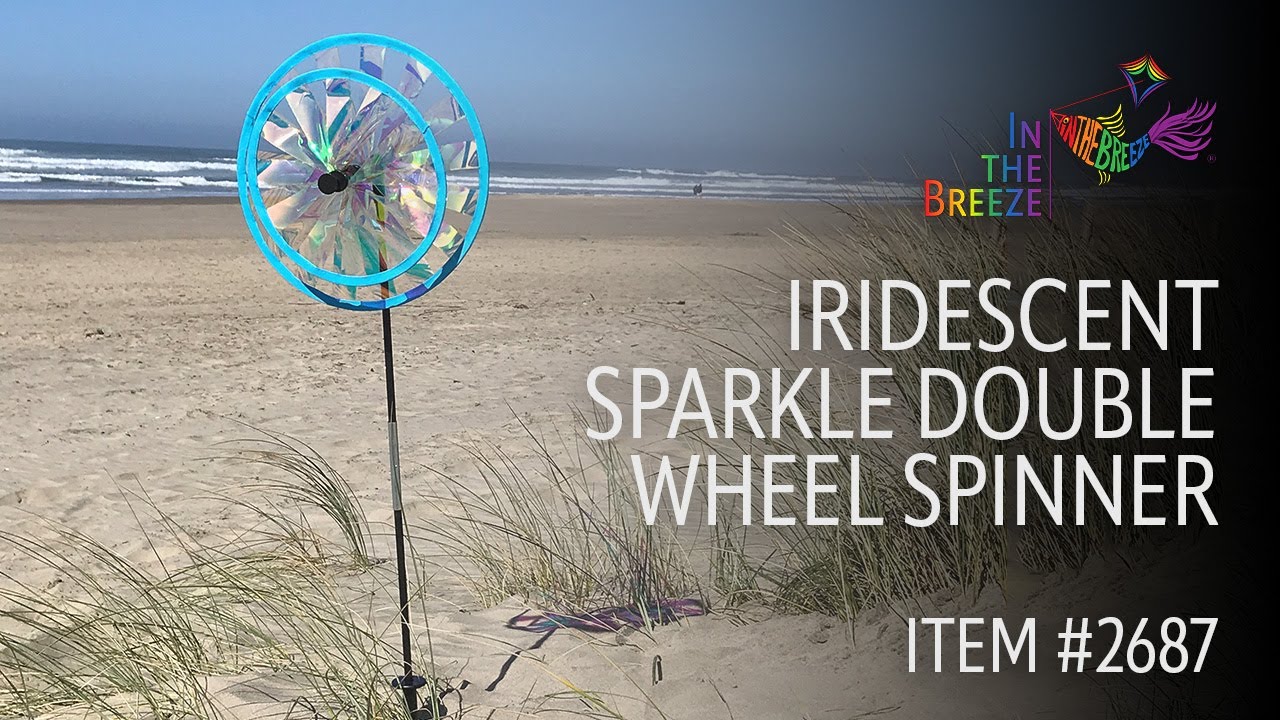 Iridescent Sparkle Double Wheel Spinner - YouTube