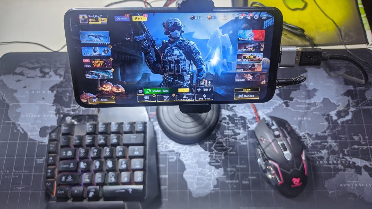 CALL OF DUTY MOBILE playing with a Keyboard and Mouse | MhBro - YouTube