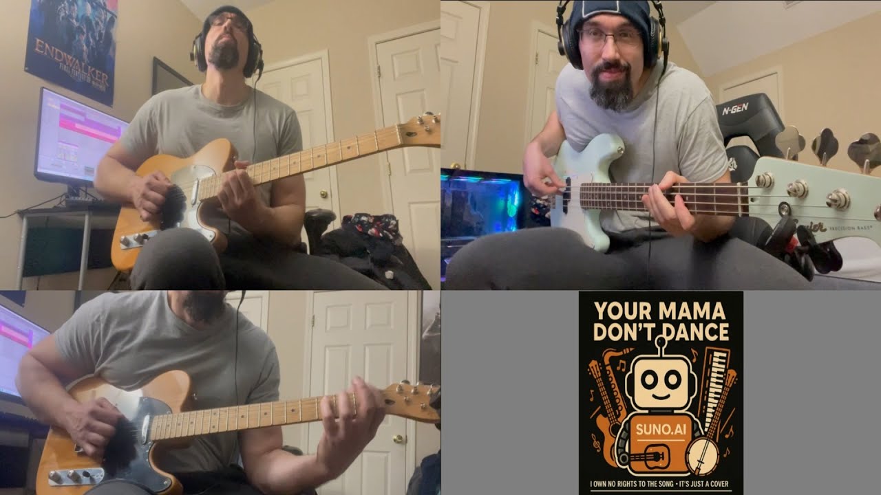 Your Mama Don’t Dance Epic Bass & Guitar Cover w/ Suno‑AI Studio ...