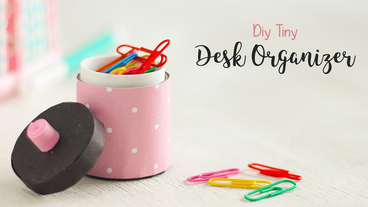 DIY Tiny Desk Organizer | Craft Ideas | Ventunoart - YouTube