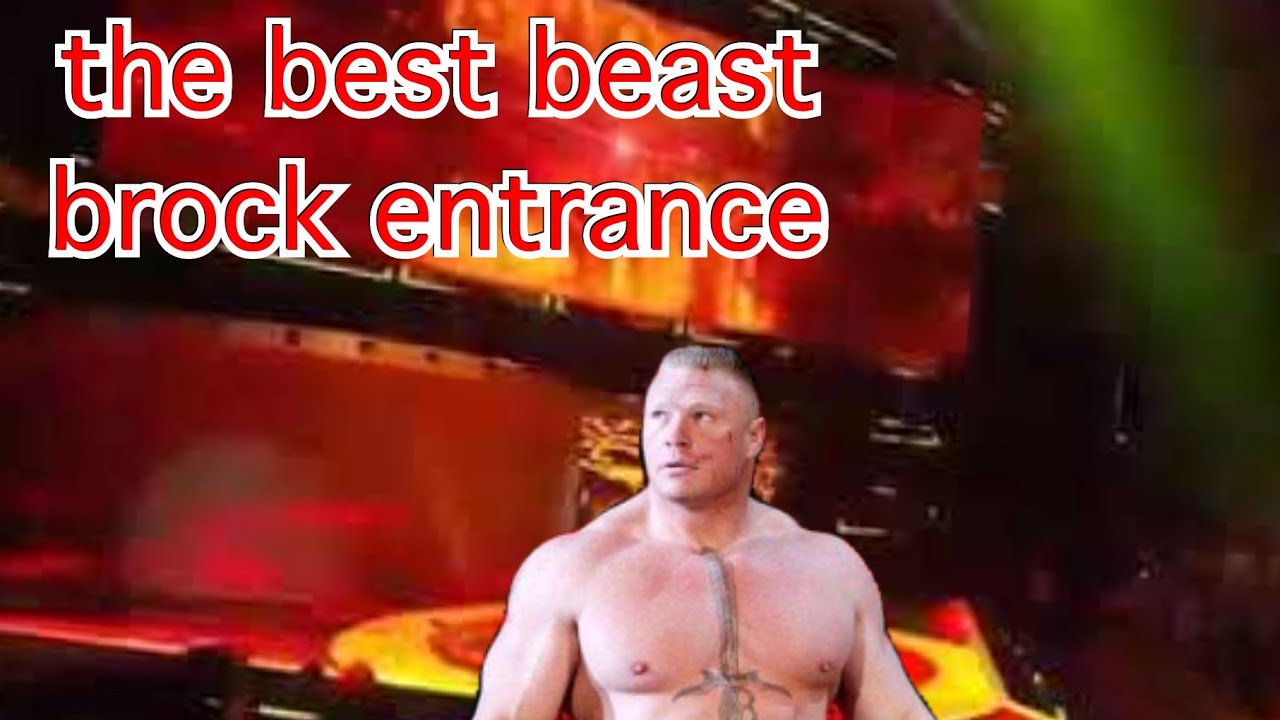 the best Brock Lesnar entrance off all—time - YouTube
