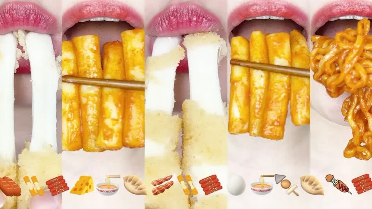 Dangbee|asmr SPICY TTEOKBOKKI & CHEESE STICK MUKBANG eating sounds ...